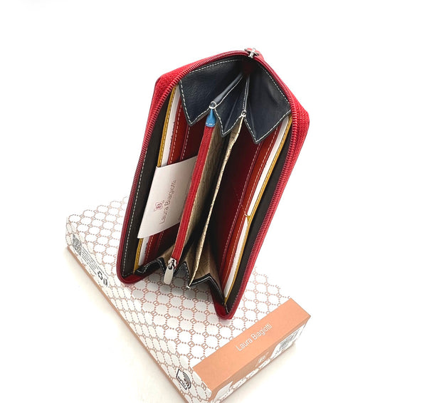 Genuine leather wallet, for women, Laura Biagiotti, art. LB24764-22 ...